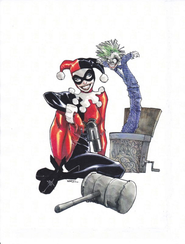 Harley Quinn By Humberto Ramos In Mark B Kirschners Humberto Ramos Artwork Comic Art Gallery Room